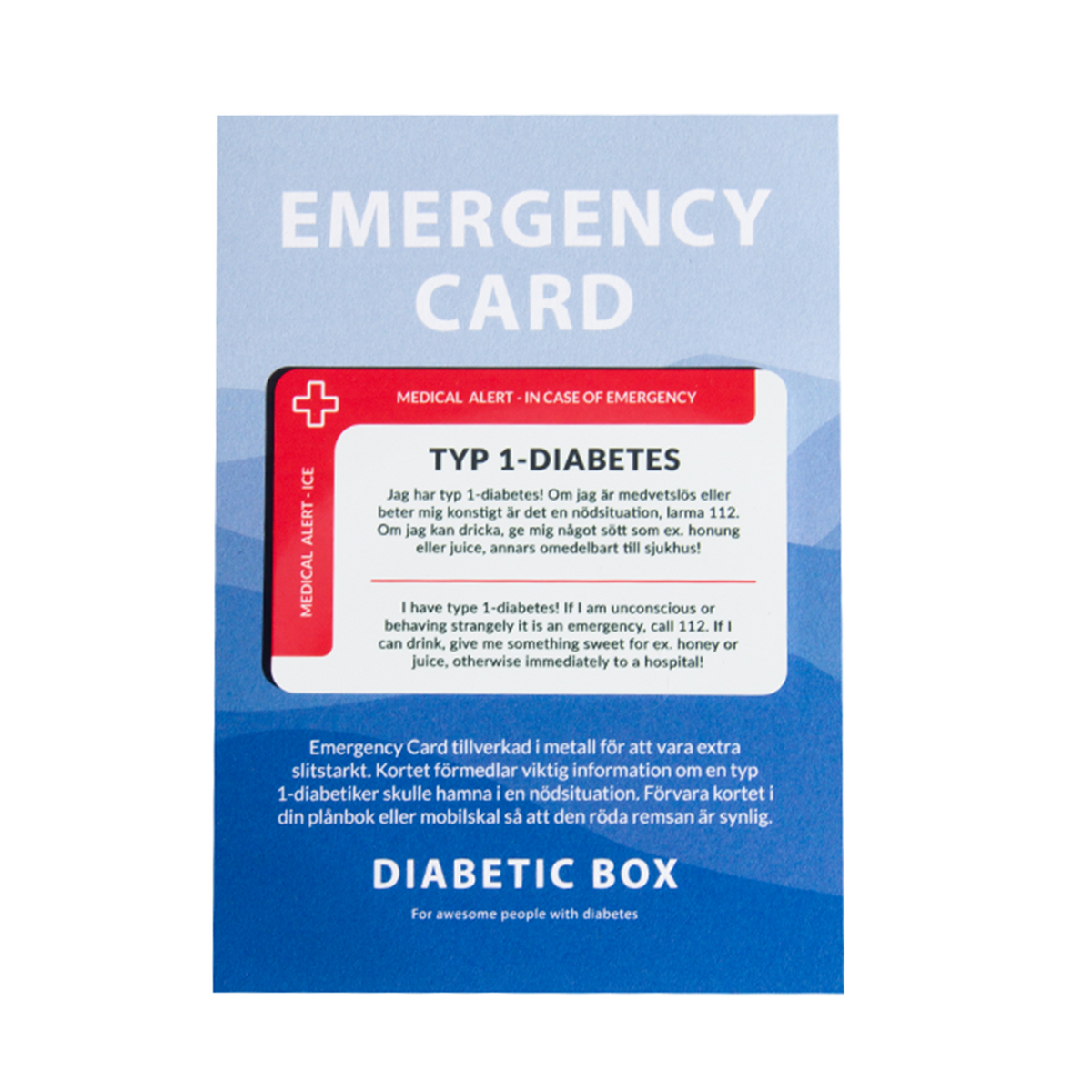 Emergency Card – Diabetic Box
